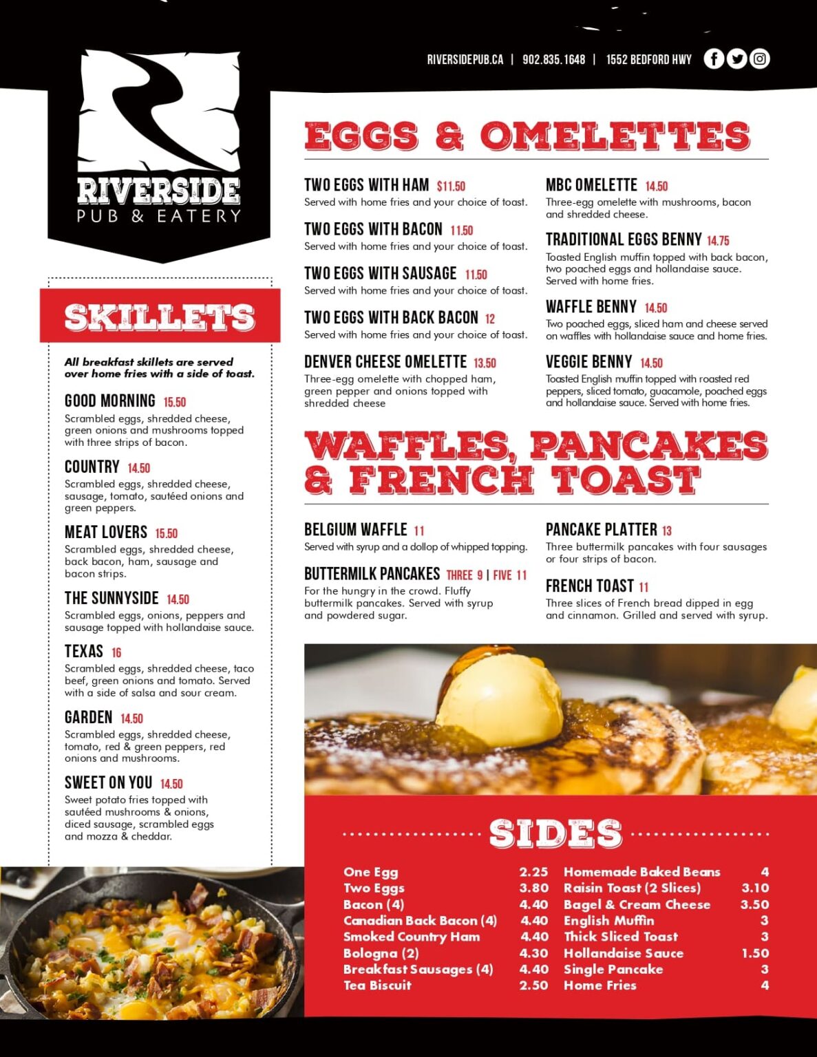 Brunch Menu - Riverside Pub & Eatery